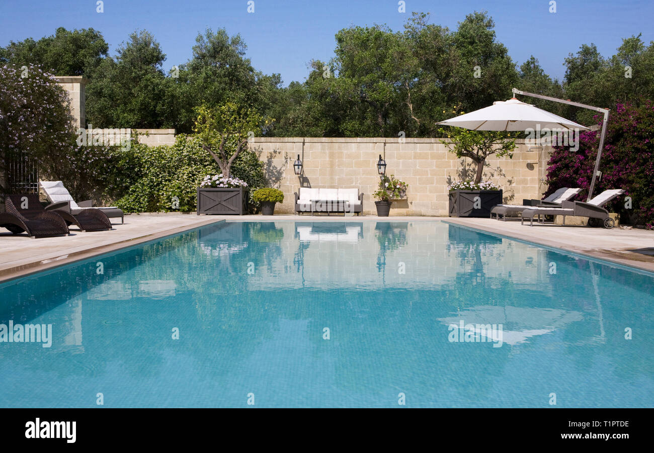 Private swimming pool Stock Photo - Alamy