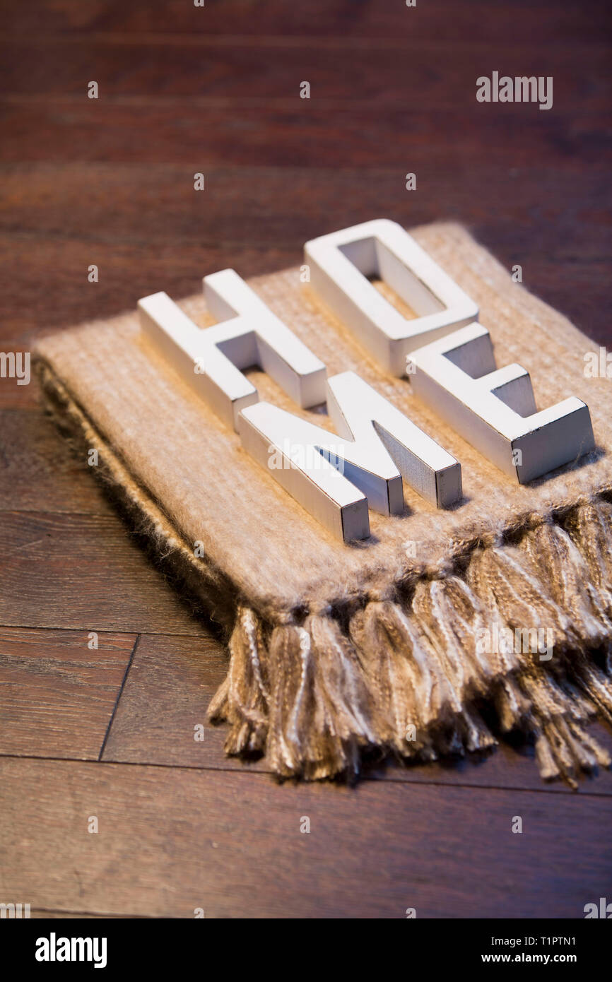 Home letters hi-res stock photography and images - Alamy