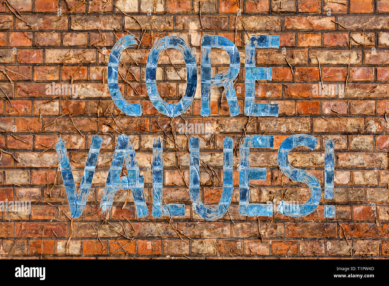 Conceptual hand writing showing Core Values. Concept meaning principle ...