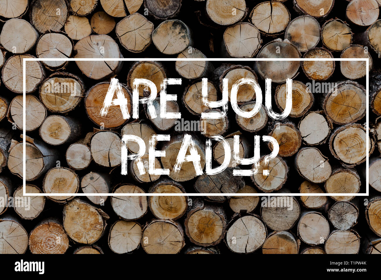 Conceptual hand writing showing Are You Readyquestion. Concept meaning ...