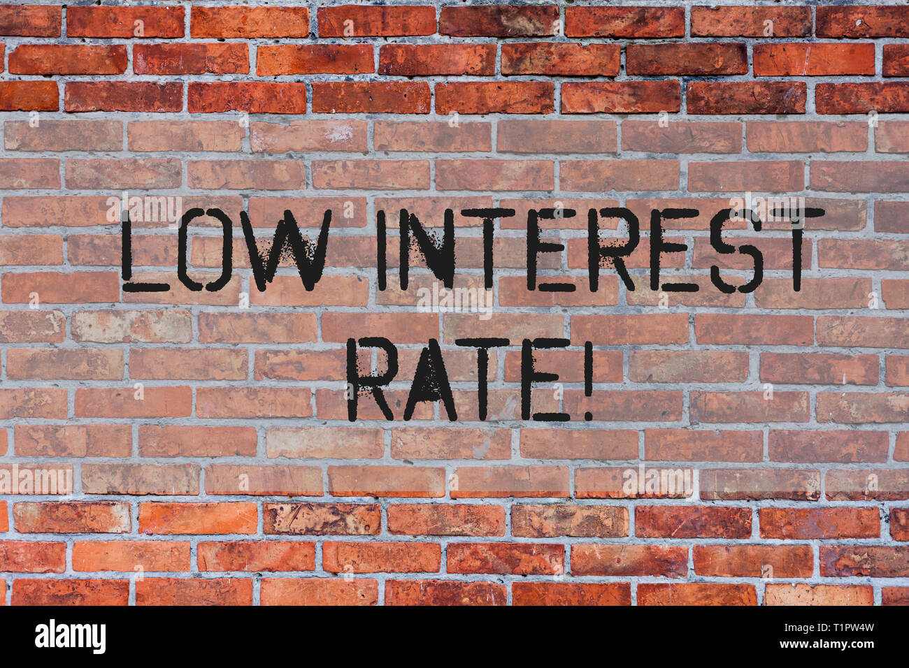 Handwriting text Low Interest Rate. Conceptual photo Manage money ...