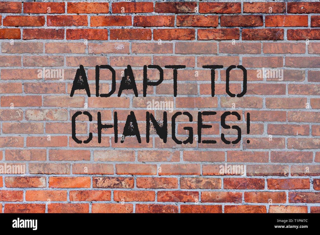 Handwriting text Adapt To Changes. Conceptual photo Innovative changes ...