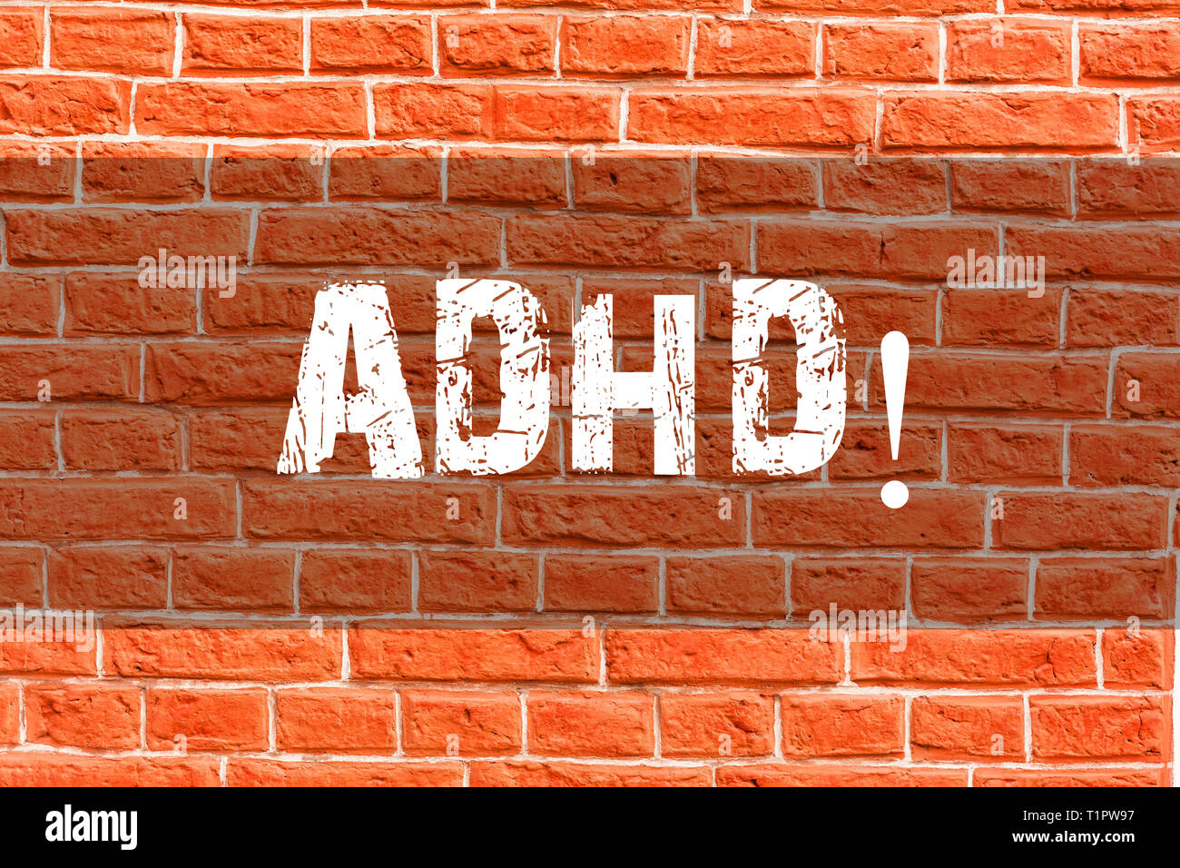 Writing note showing Adhd. Business concept for Learning made easier ...