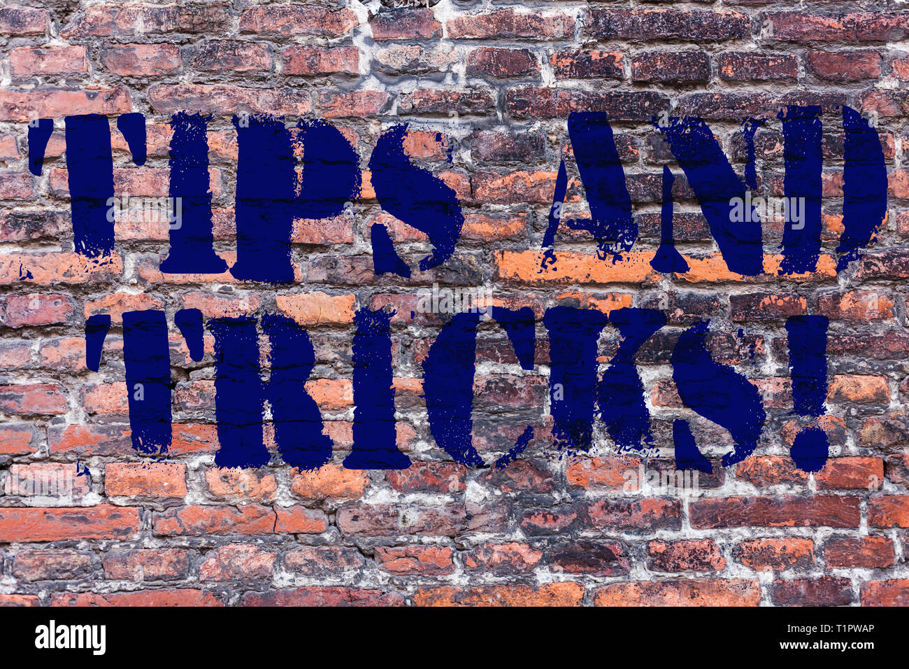 Handwriting text Tips And Tricks. Conceptual photo means piece advice ...