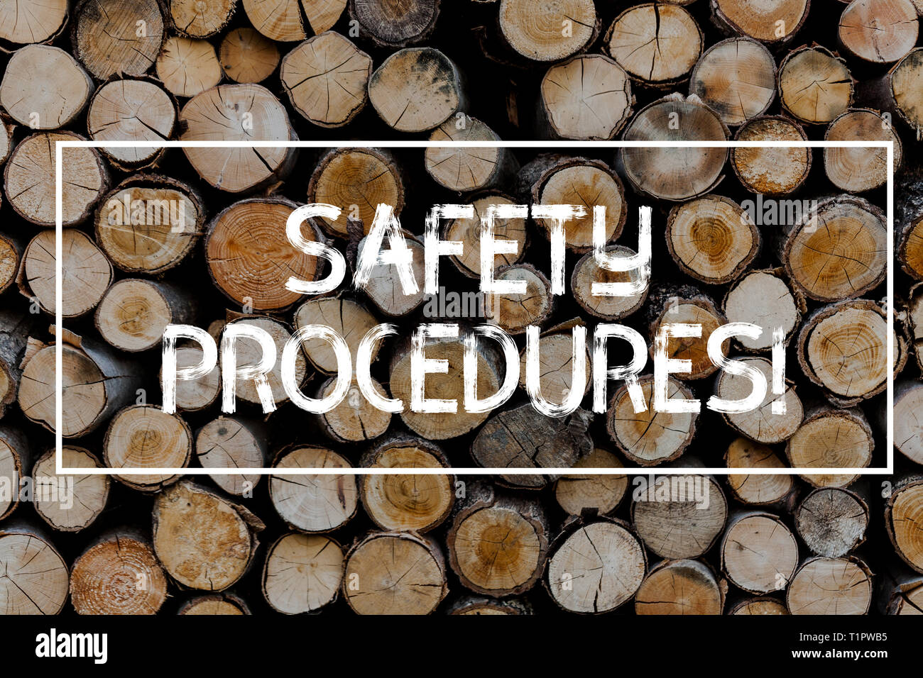 Conceptual hand writing showing Safety Procedures. Concept meaning ...