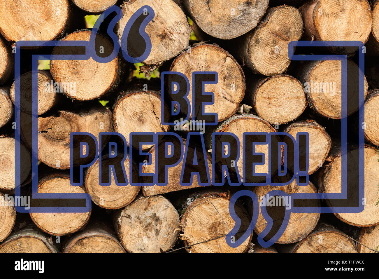 Conceptual hand writing showing Be Prepared. Concept meaning ready to ...