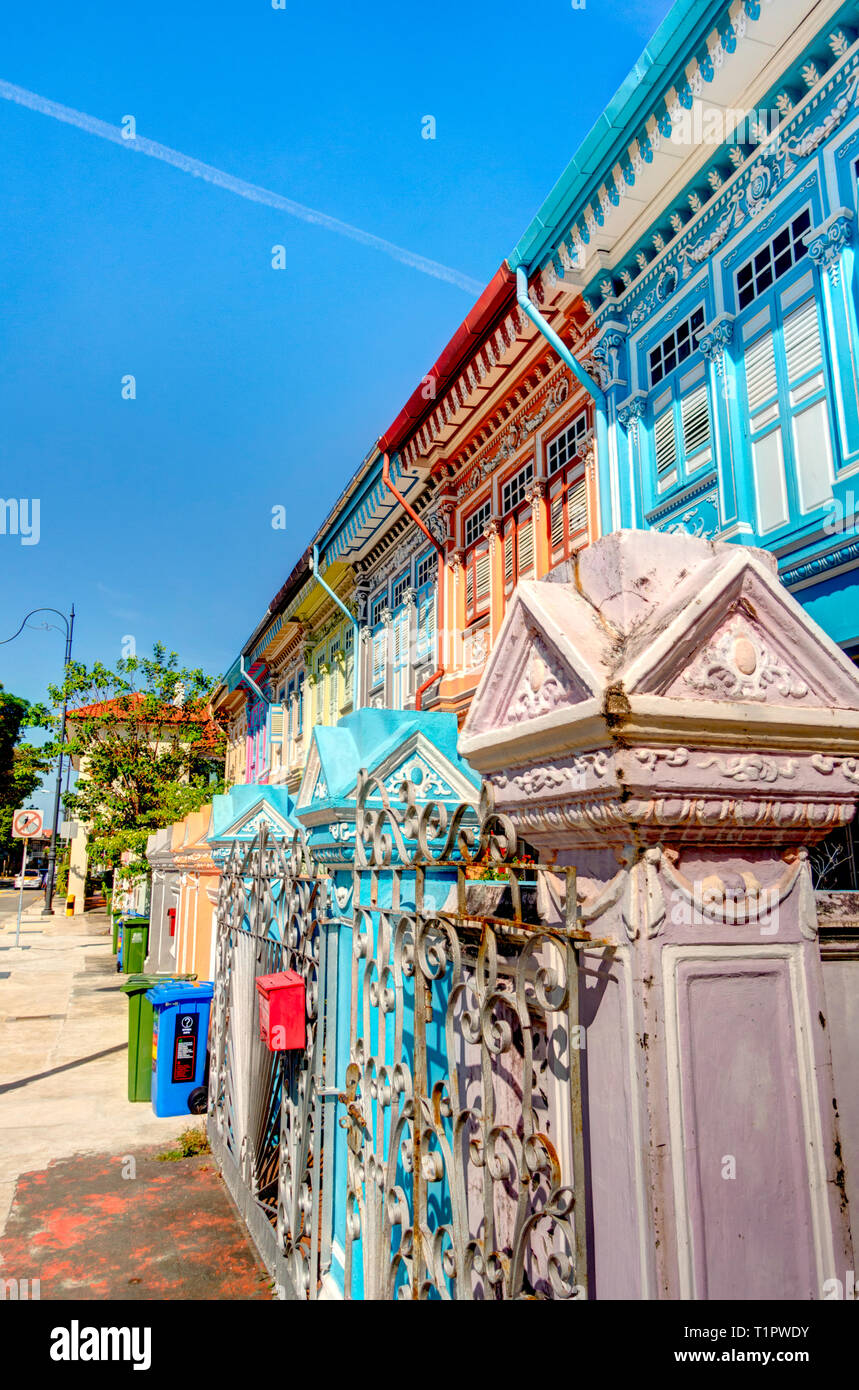 Historical Peranakan houses in Joo Chiat, Singapore Stock Photo - Alamy