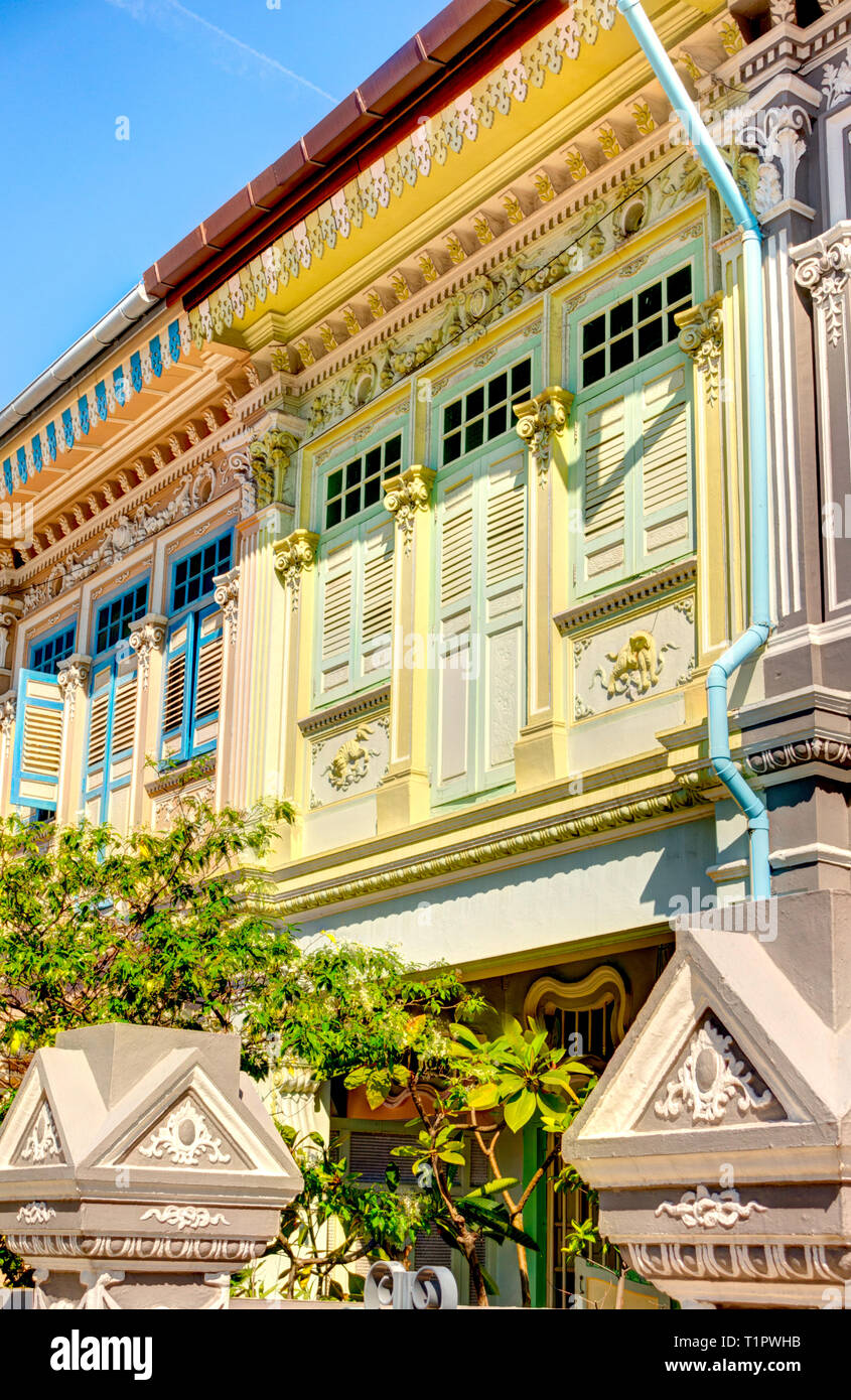 Historical Peranakan houses in Joo Chiat, Singapore Stock Photo - Alamy