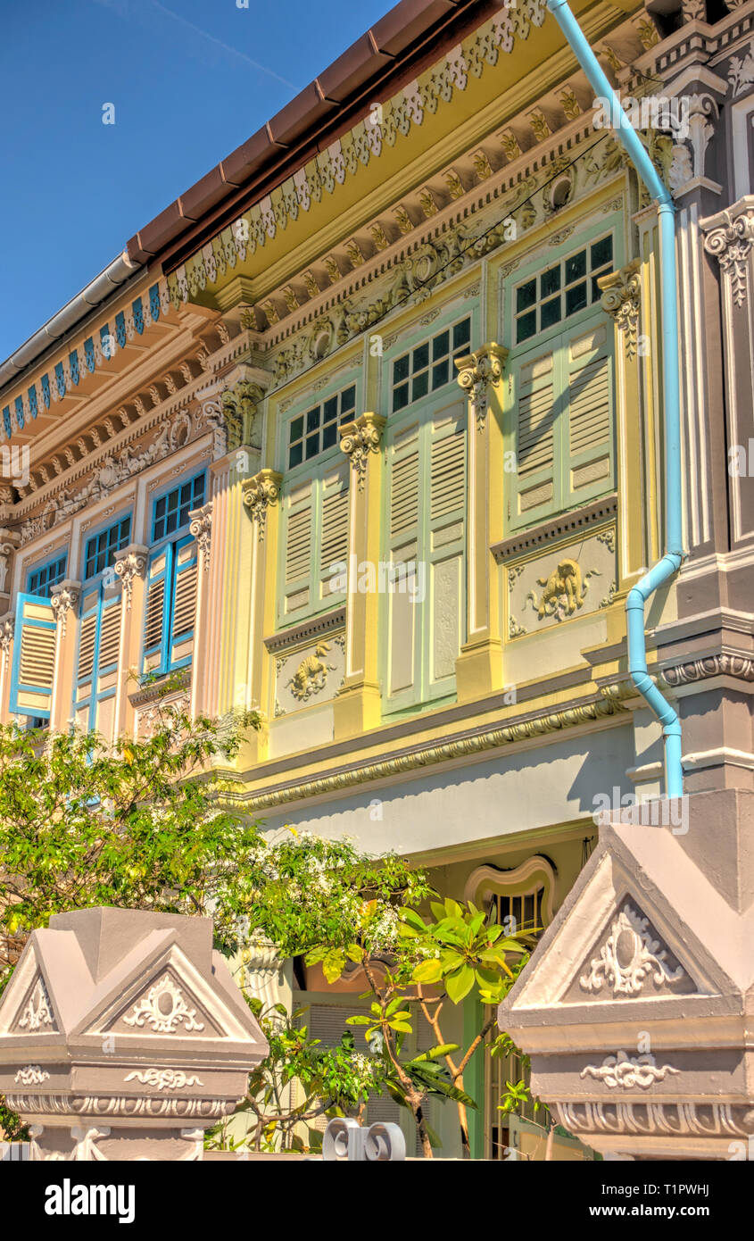 Historical Peranakan houses in Joo Chiat, Singapore Stock Photo - Alamy