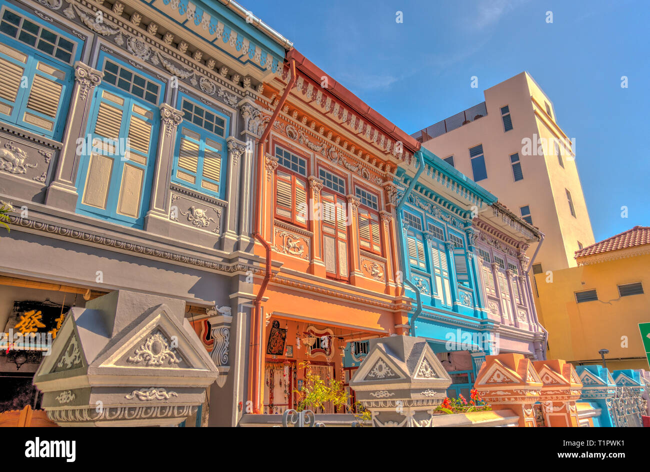 Historical Peranakan houses in Joo Chiat, Singapore Stock Photo - Alamy