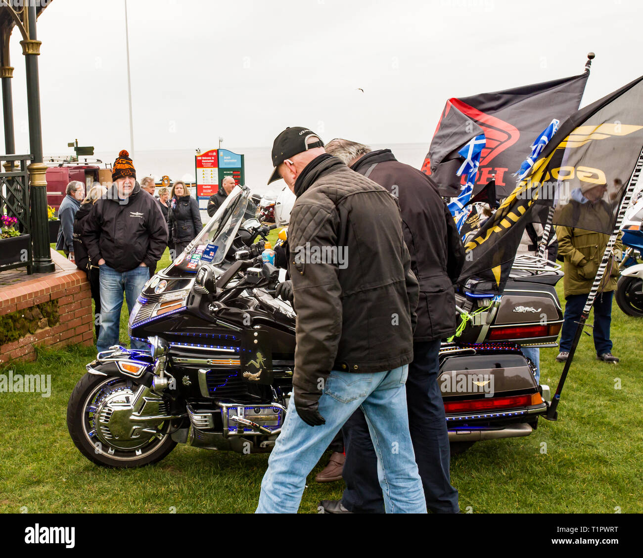 Honda Gold Wing Owner’s Club fundraising meet up on the village green ...