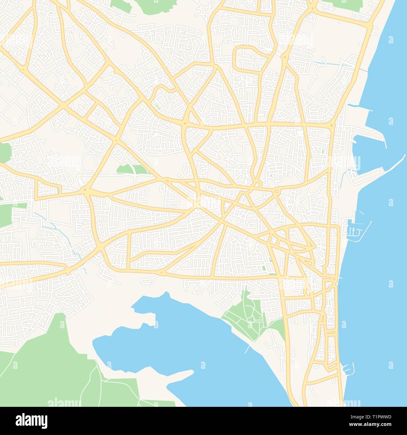 Larnaca map Stock Vector Images - Alamy