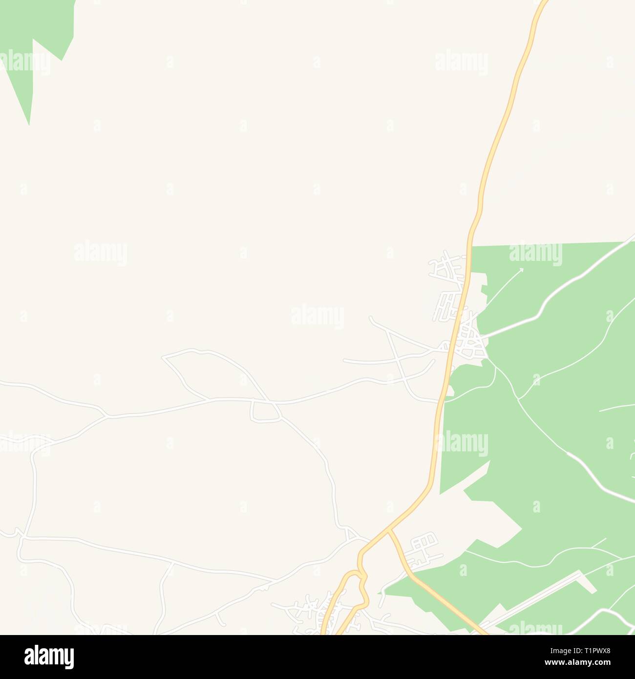 Printable map of Pergamos , Cyprus with main and secondary roads and ...