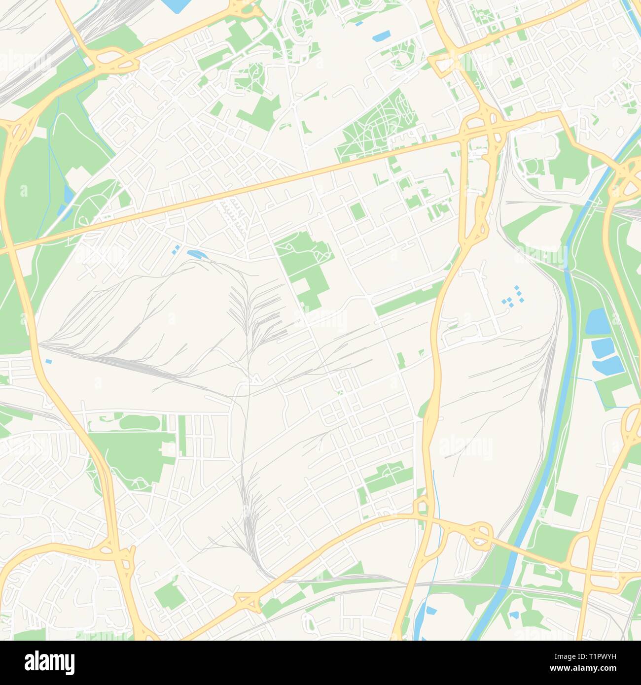 Map of ostrava hi-res stock photography and images - Alamy