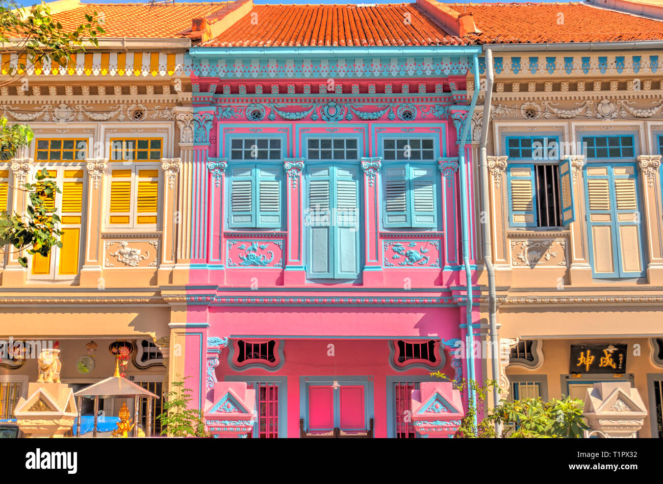 Historical Peranakan houses in Joo Chiat, Singapore Stock Photo - Alamy