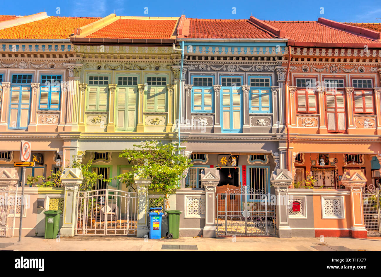 Historical Peranakan houses in Joo Chiat, Singapore Stock Photo - Alamy