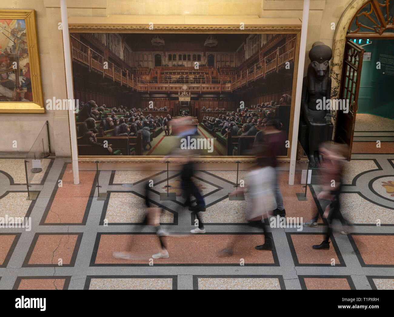 Banksy devolved parliament hi-res stock photography and images - Alamy