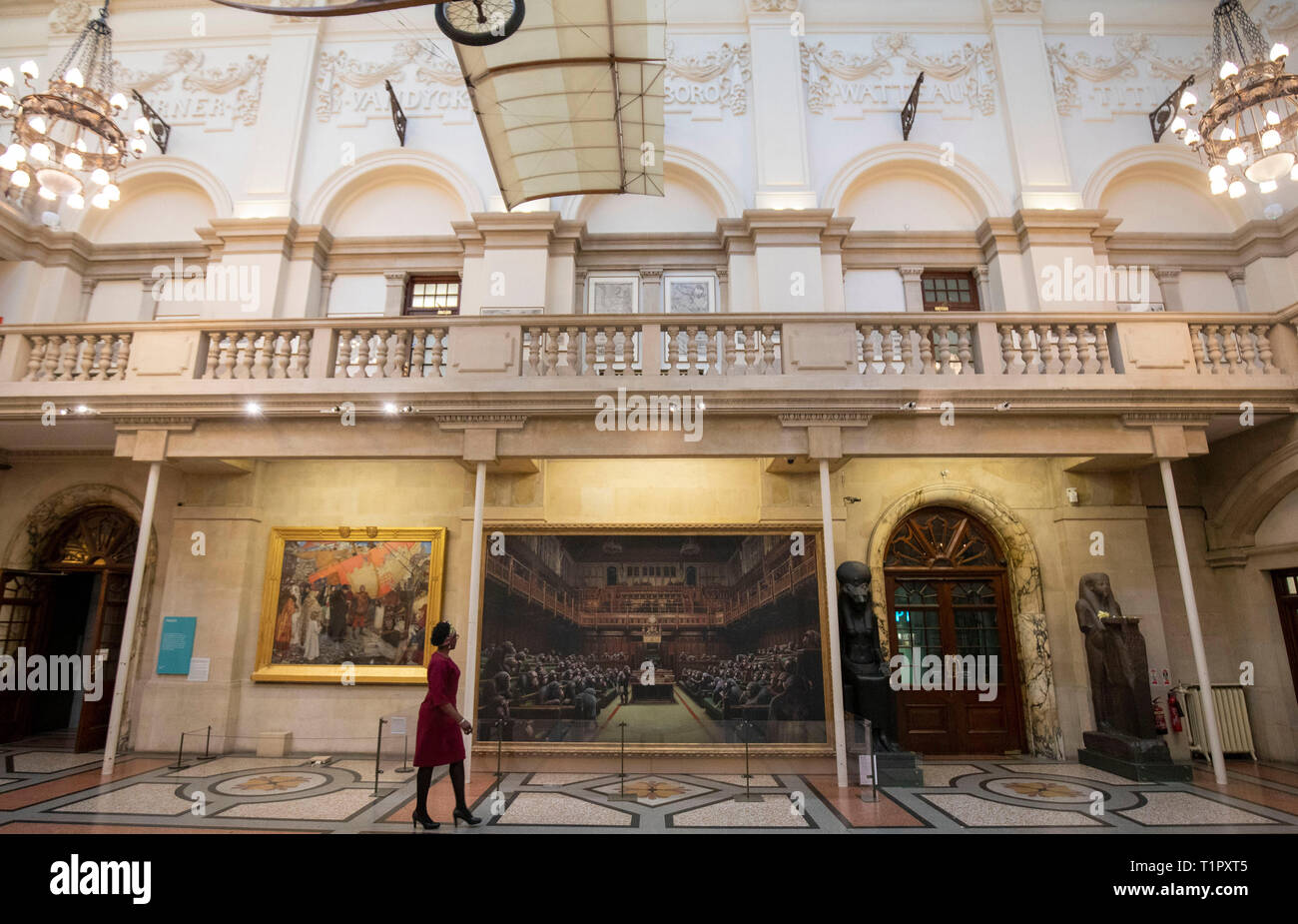 Banksy devolved parliament hi-res stock photography and images - Alamy