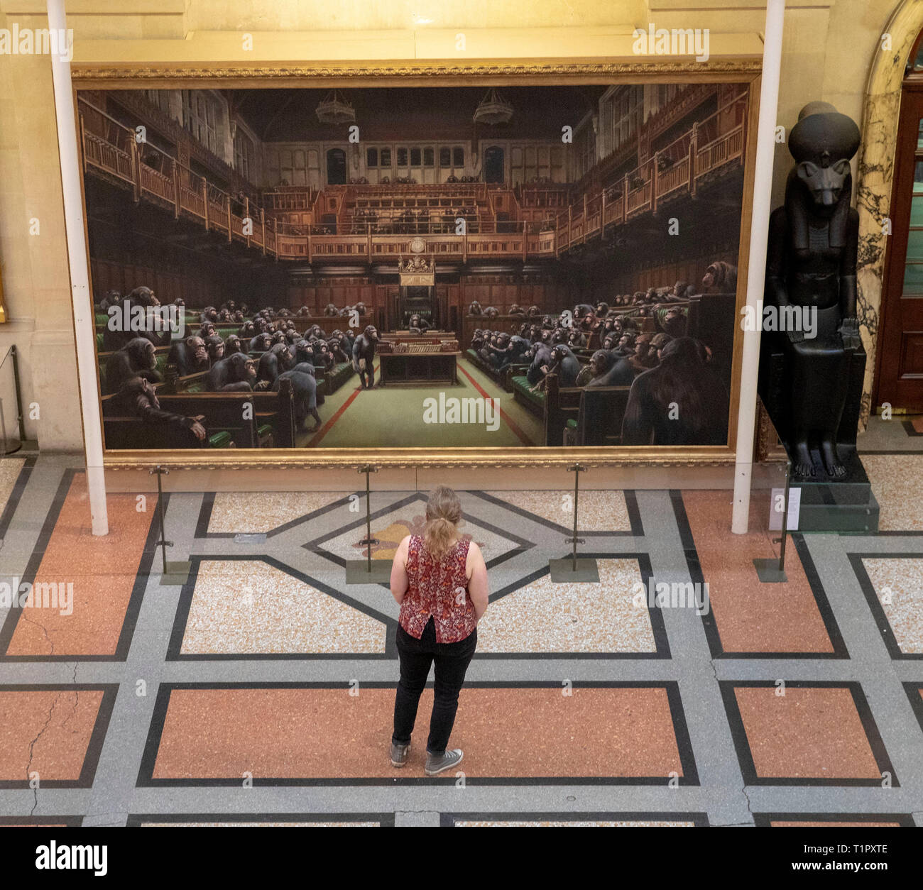 Banksy devolved parliament hi-res stock photography and images - Alamy