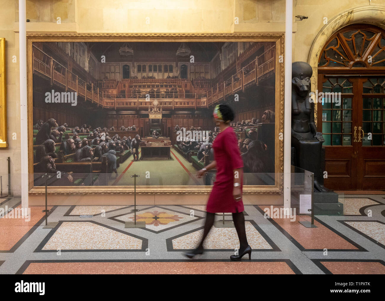 Banksy devolved parliament hi-res stock photography and images - Alamy