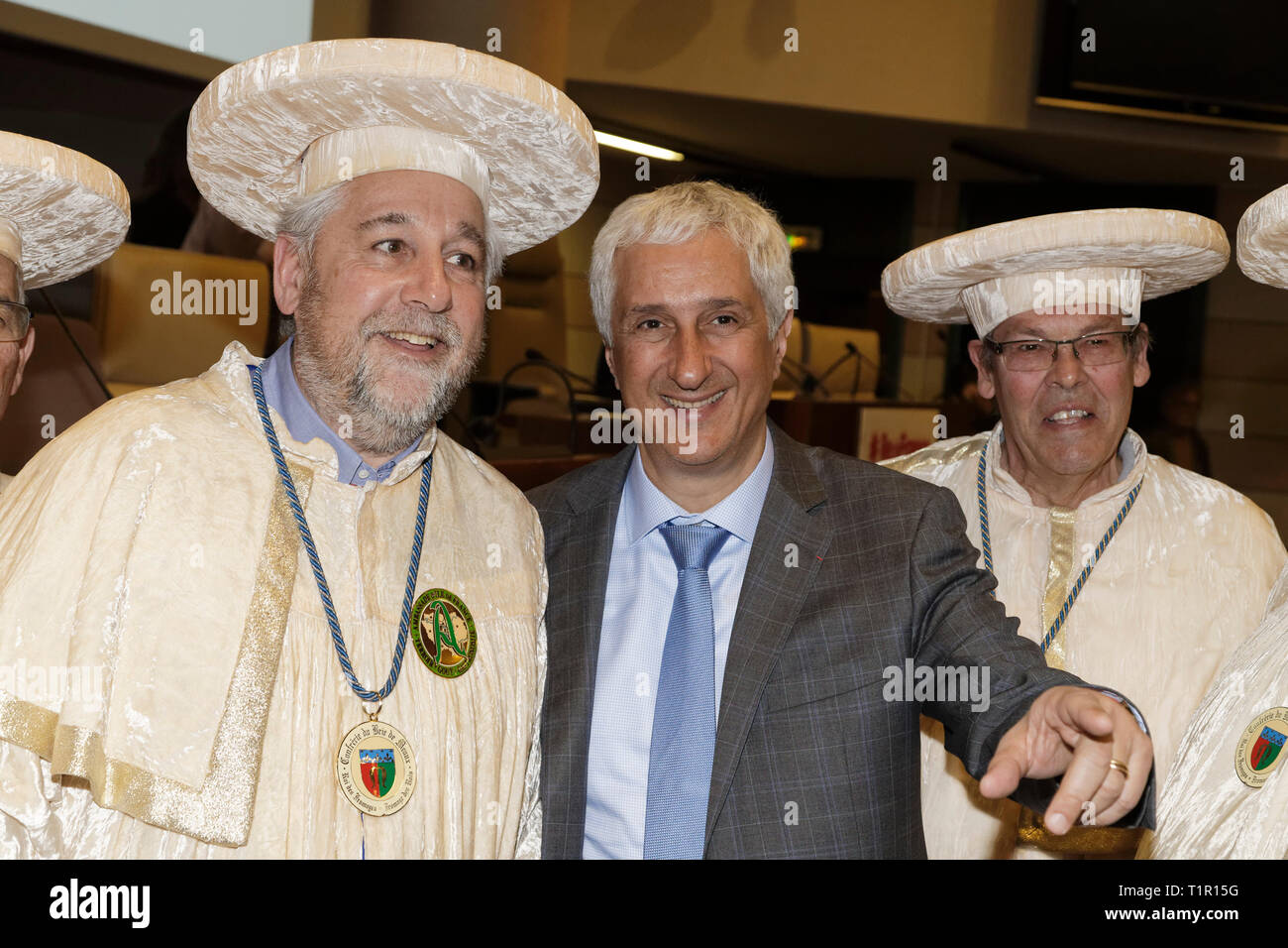 Paris, France. 27th Mar, 2019. President of Rungis, Stéphane Layani ...
