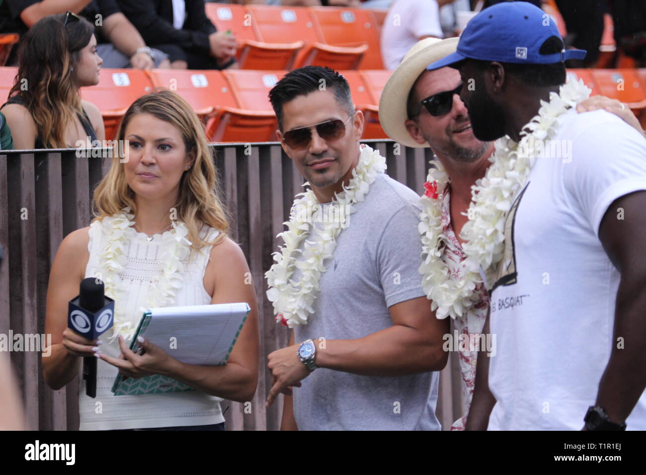 September 1, 2018 - Amanda Balionis talks with the new Magnum P.I ...