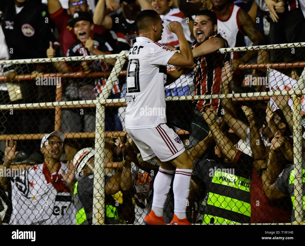 ITÚ, SP - 27.03.2019: ITUANO X SÃO PAULO FC - Anthony celebrates ...