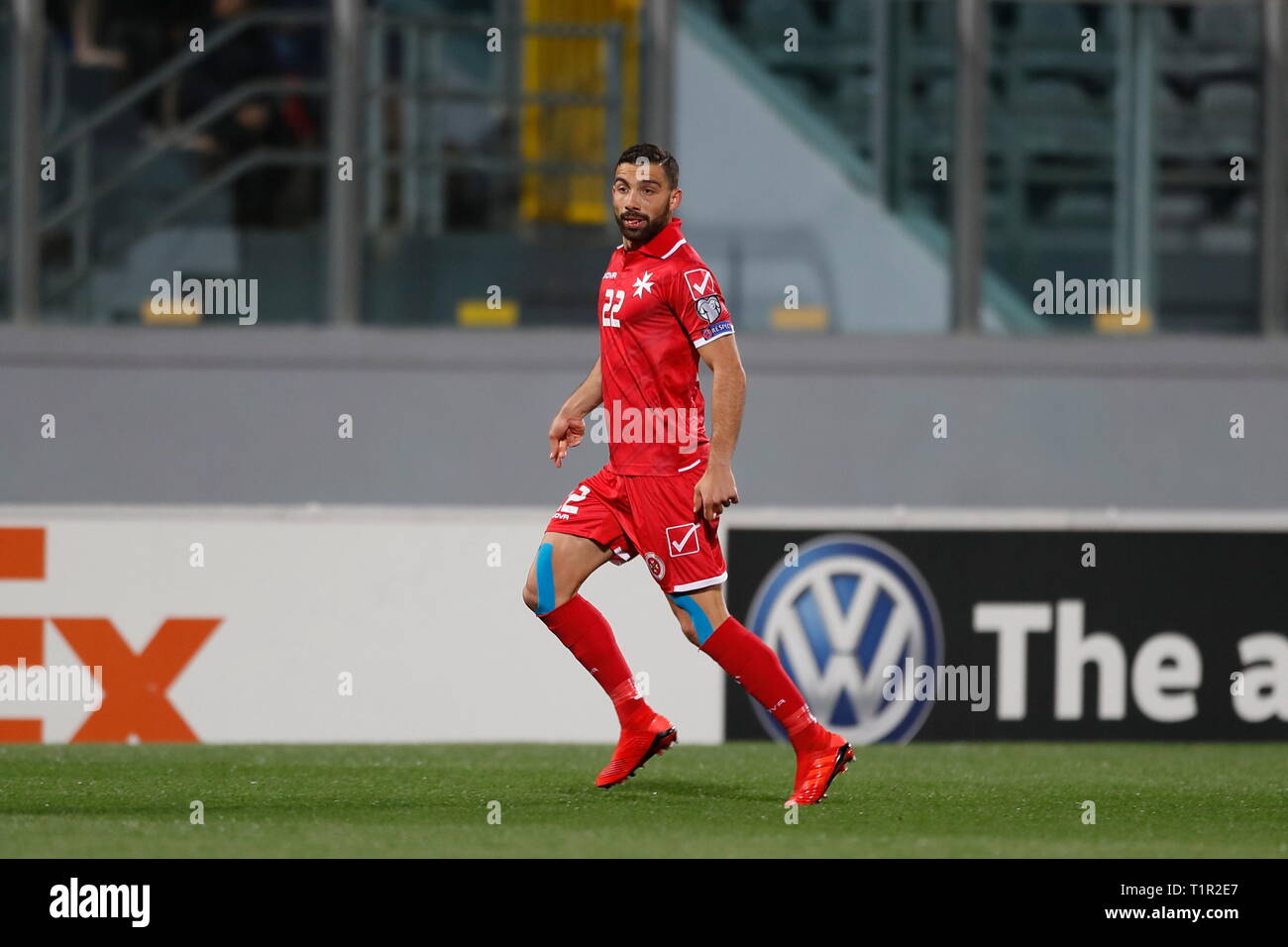 Ta' Qali, Malta. 26th Mar, 2019. Zach Muscat (MLT) Football/Soccer ...
