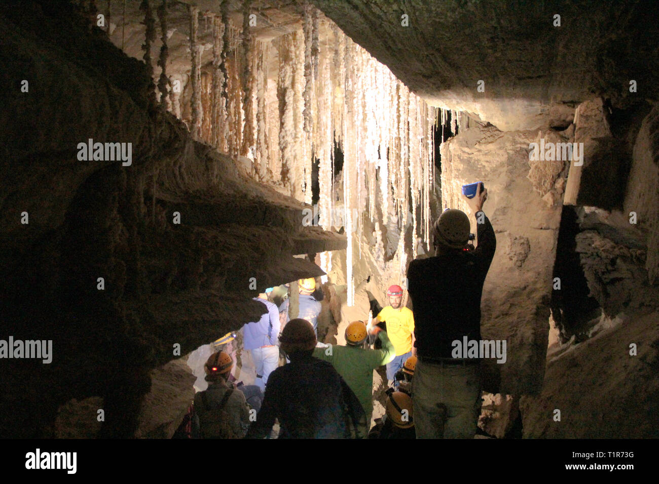 Israel. 27th Mar, 2019. Imposing salt sculptures in the Malcham salt ...