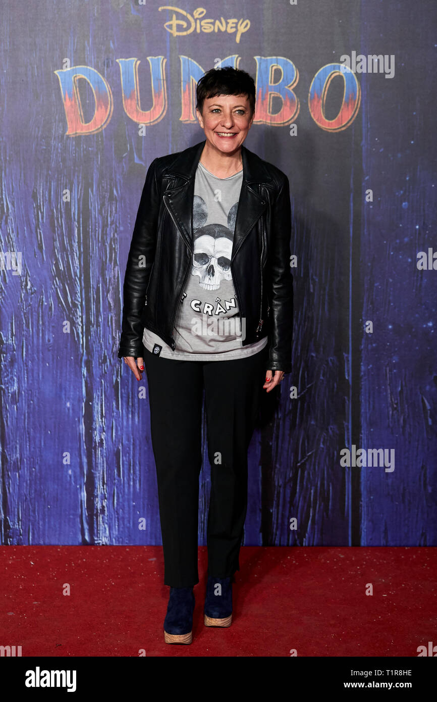 Eva Hache attends to Dumbo premiere at Principe Pio Theatre in Madrid ...