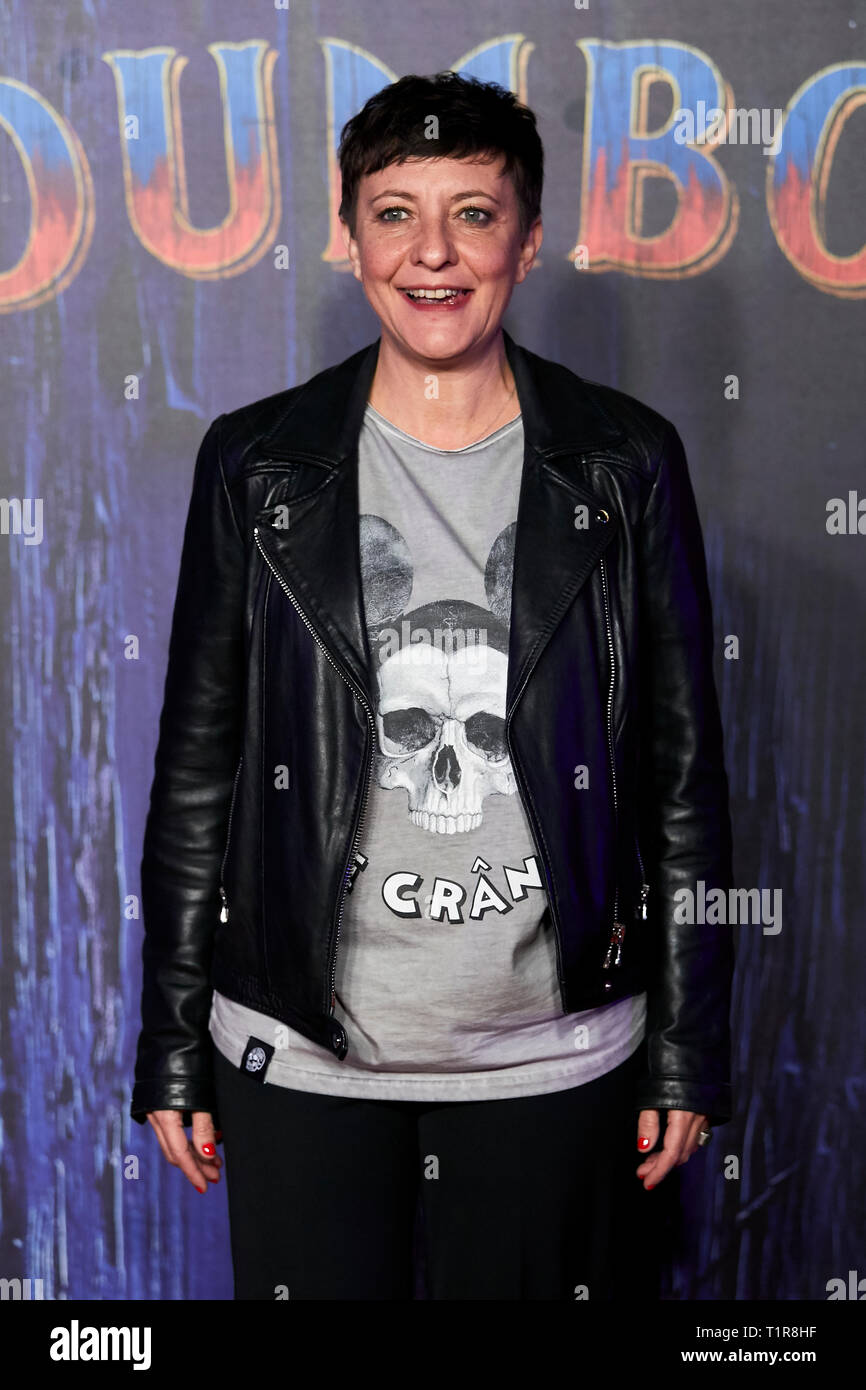 Eva Hache attends to Dumbo premiere at Principe Pio Theatre in Madrid ...