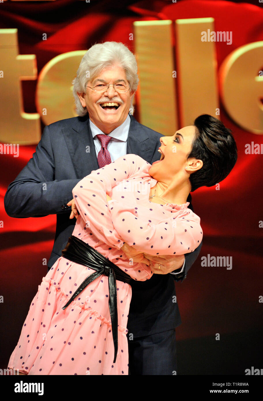 Rome, Italy. 28th Mar, 2019. Roma Photocall of the TV show Dancing With ...