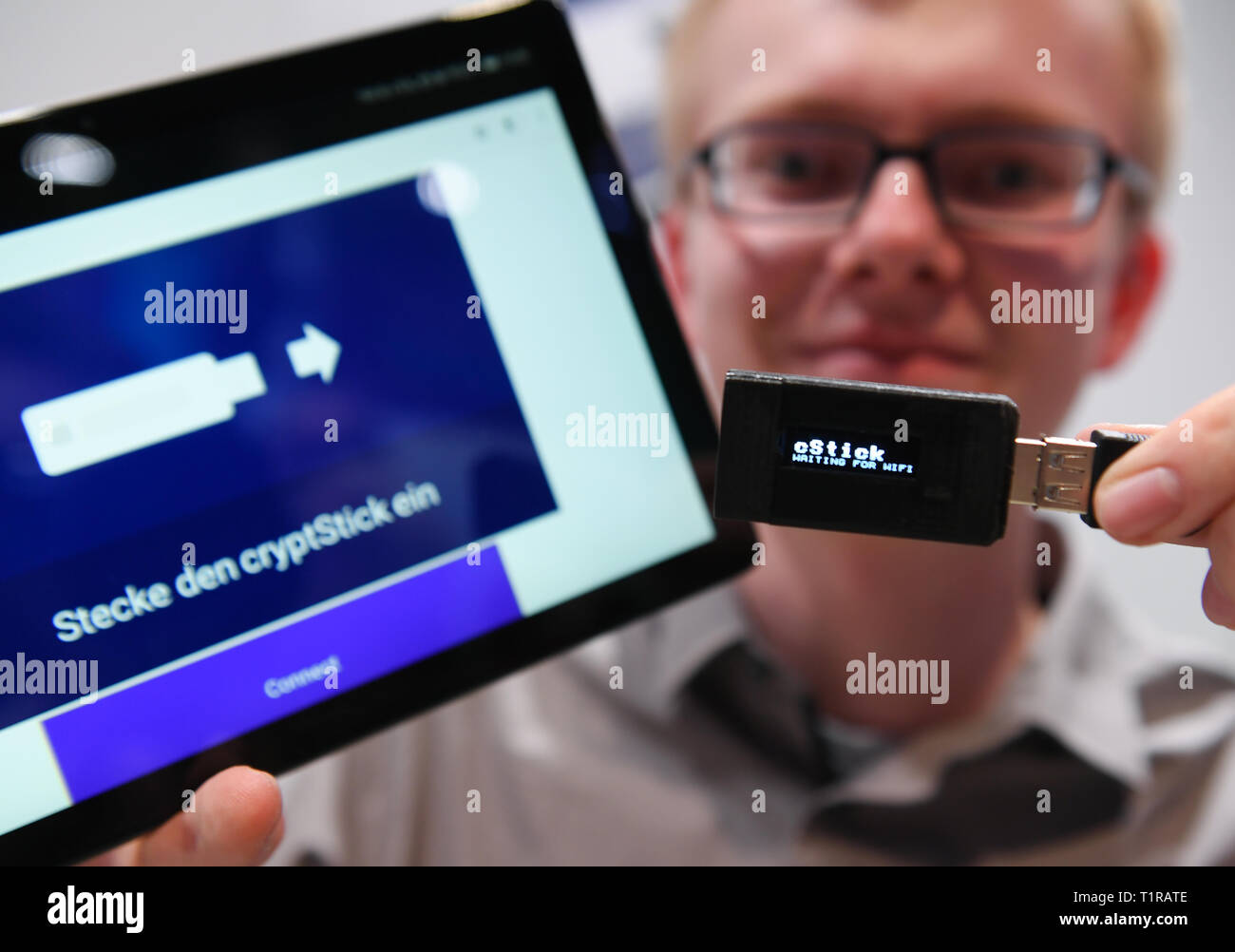 Darmstadt, Germany. 28th Mar, 2019. Aaron Schlitt from the ...