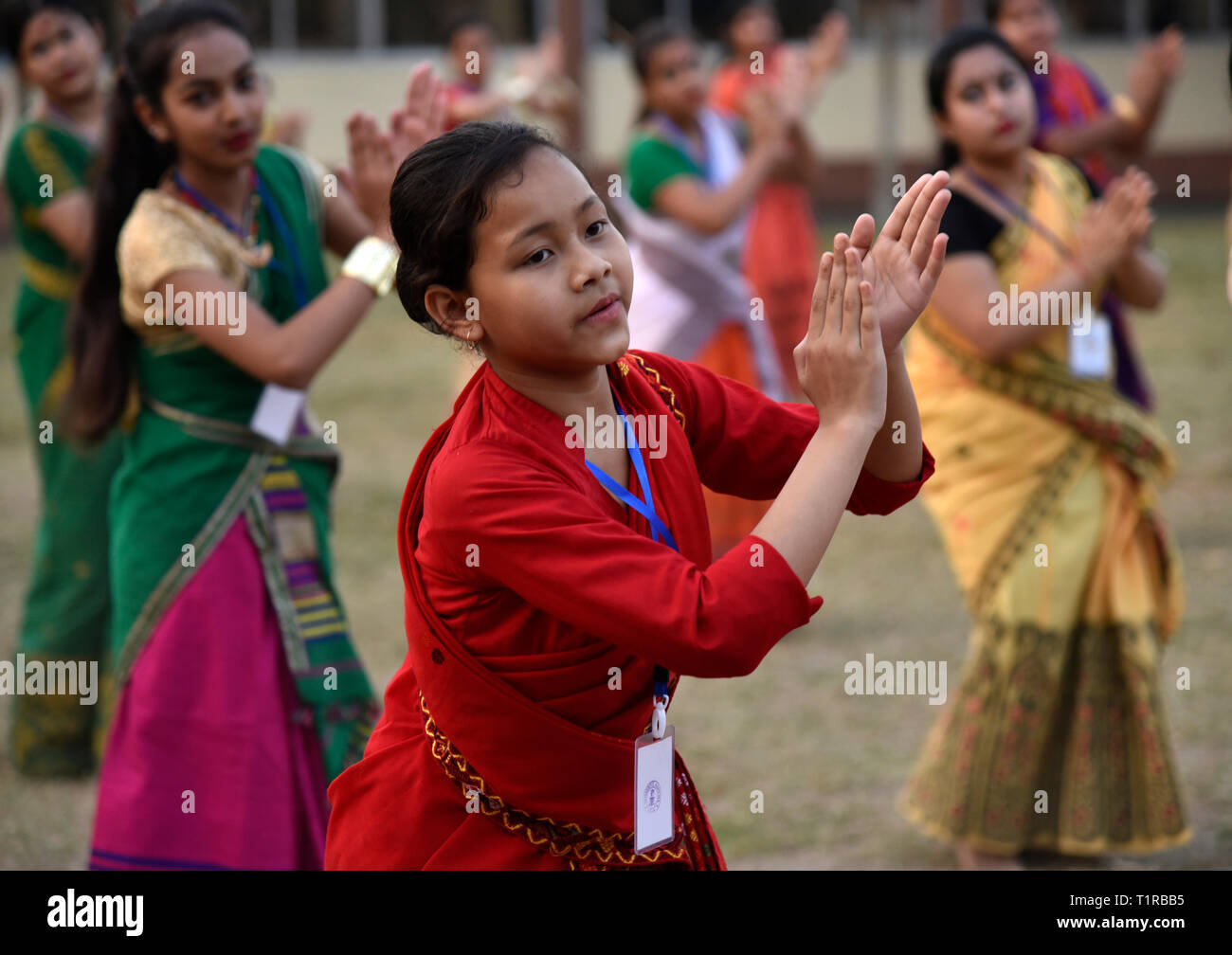 Beautiful assamese girl in traditional hi-res stock photography and ...