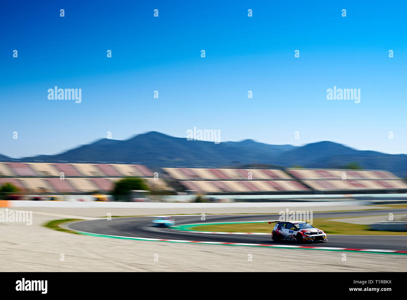 Barcelona, Spain. 28 March, 2019. Rob Huff (GBR), Volkswagen Golf GTI ...