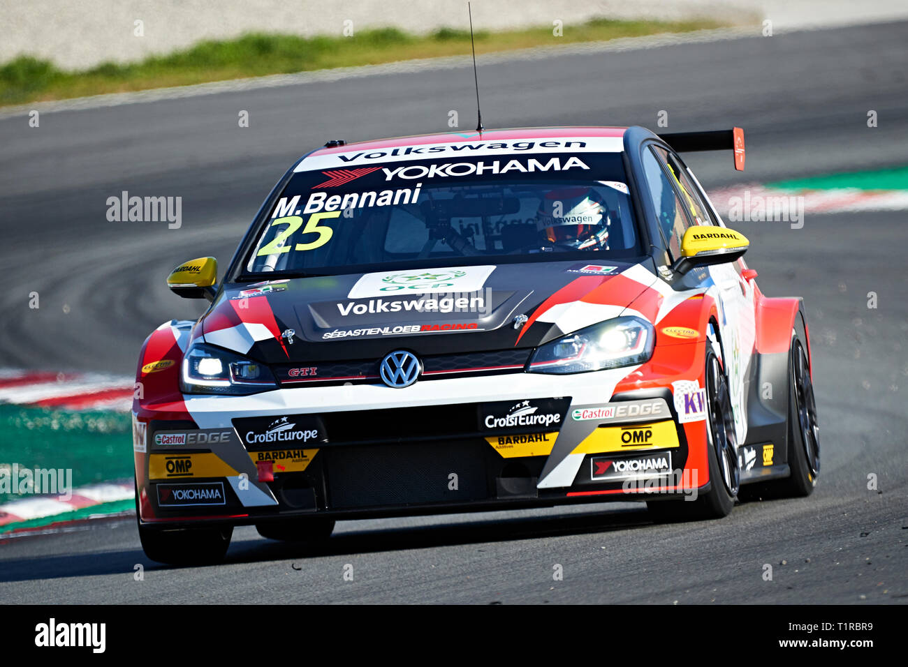 Barcelona, Spain. 28 March, 2019. Mehdi Bennani (MAR), Volkswagen Golf ...