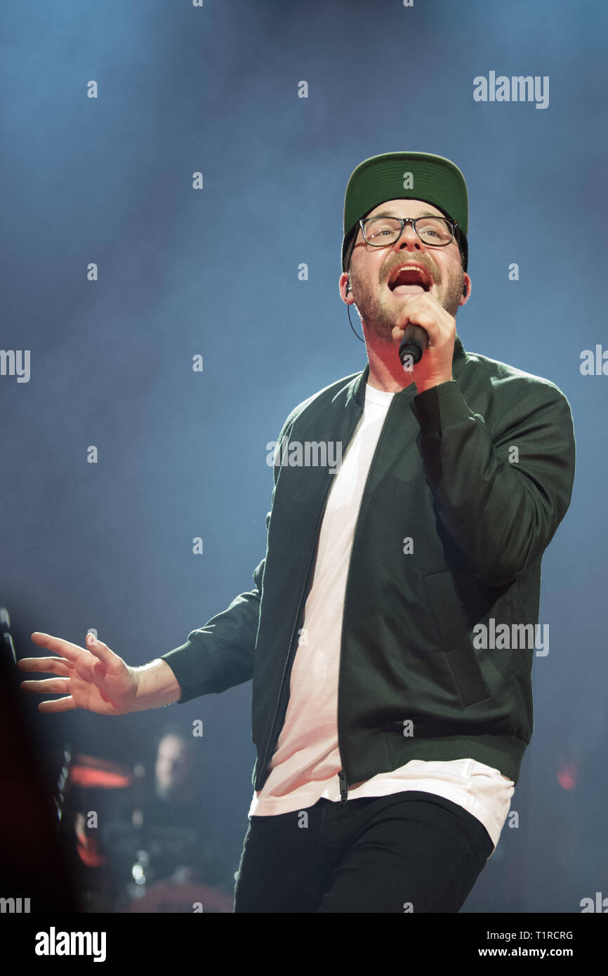 Berlin, Germany. 28th Mar, 2019. Singer Mark Forster will be on stage ...