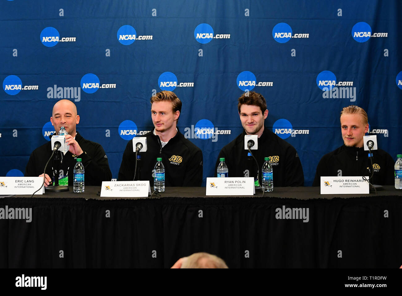 The Semi Final. 28th Mar, 2019. Fargo, ND. He is joined by players ...