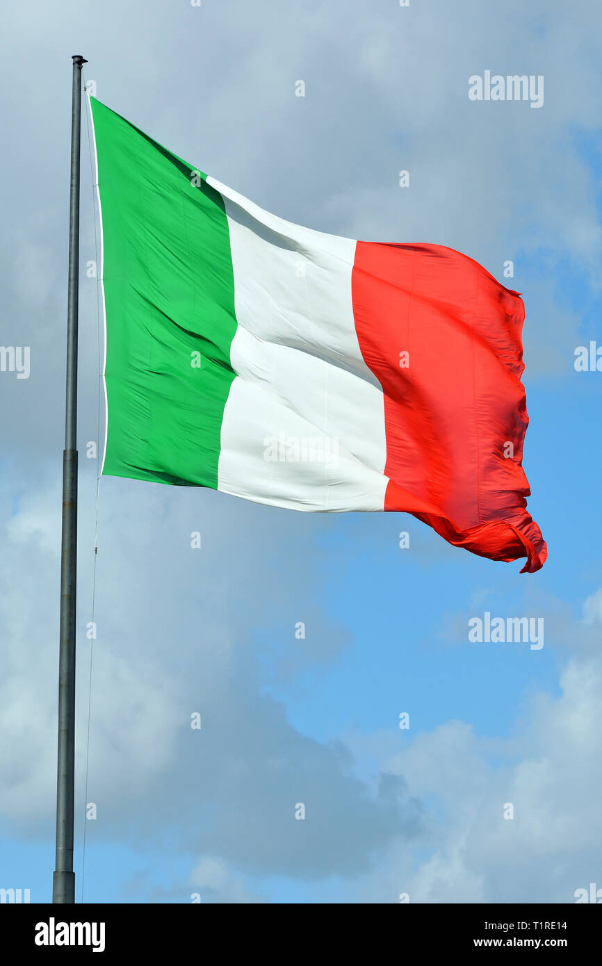 Italian national flag Stock Photo - Alamy