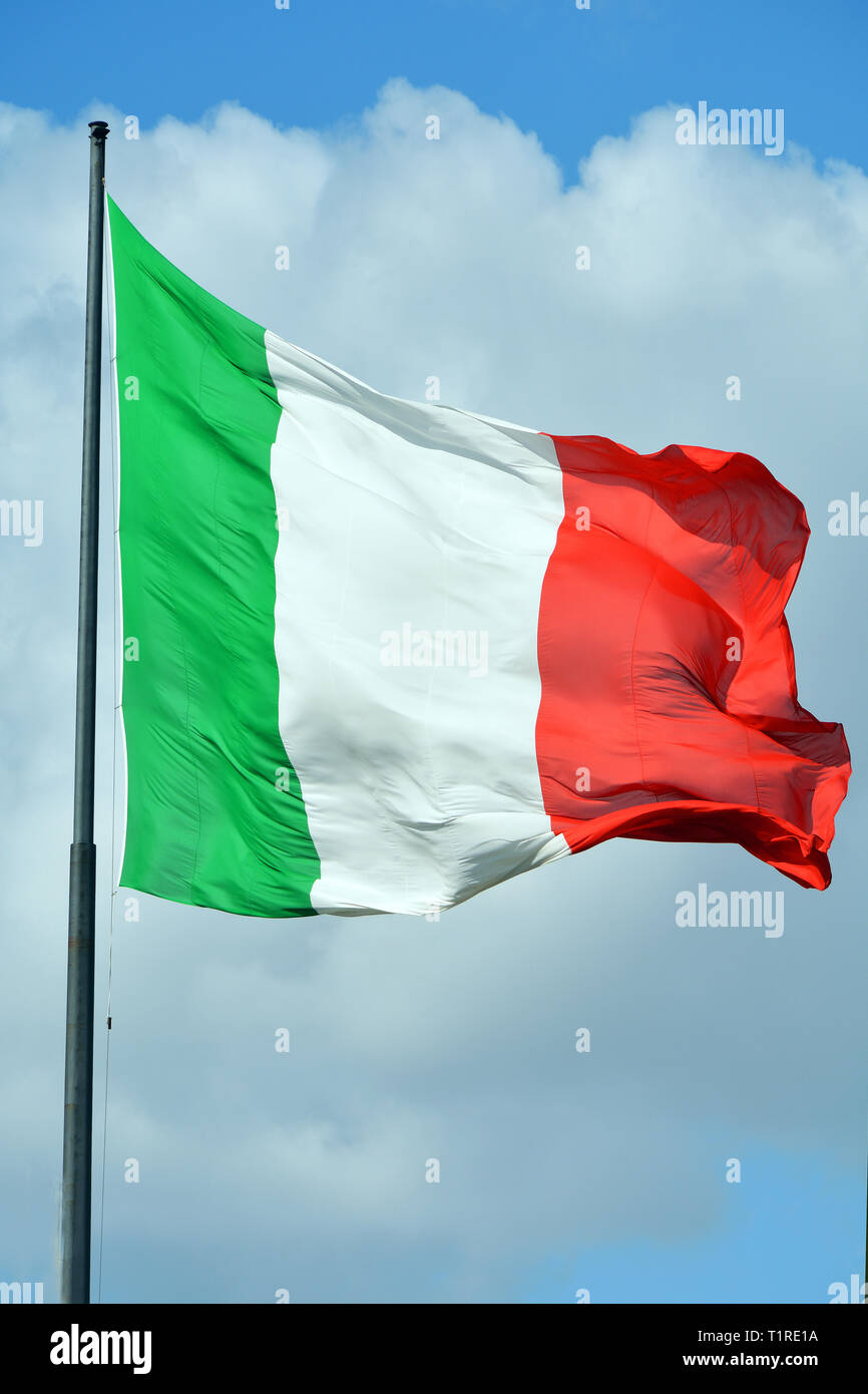 Italian national flag Stock Photo - Alamy