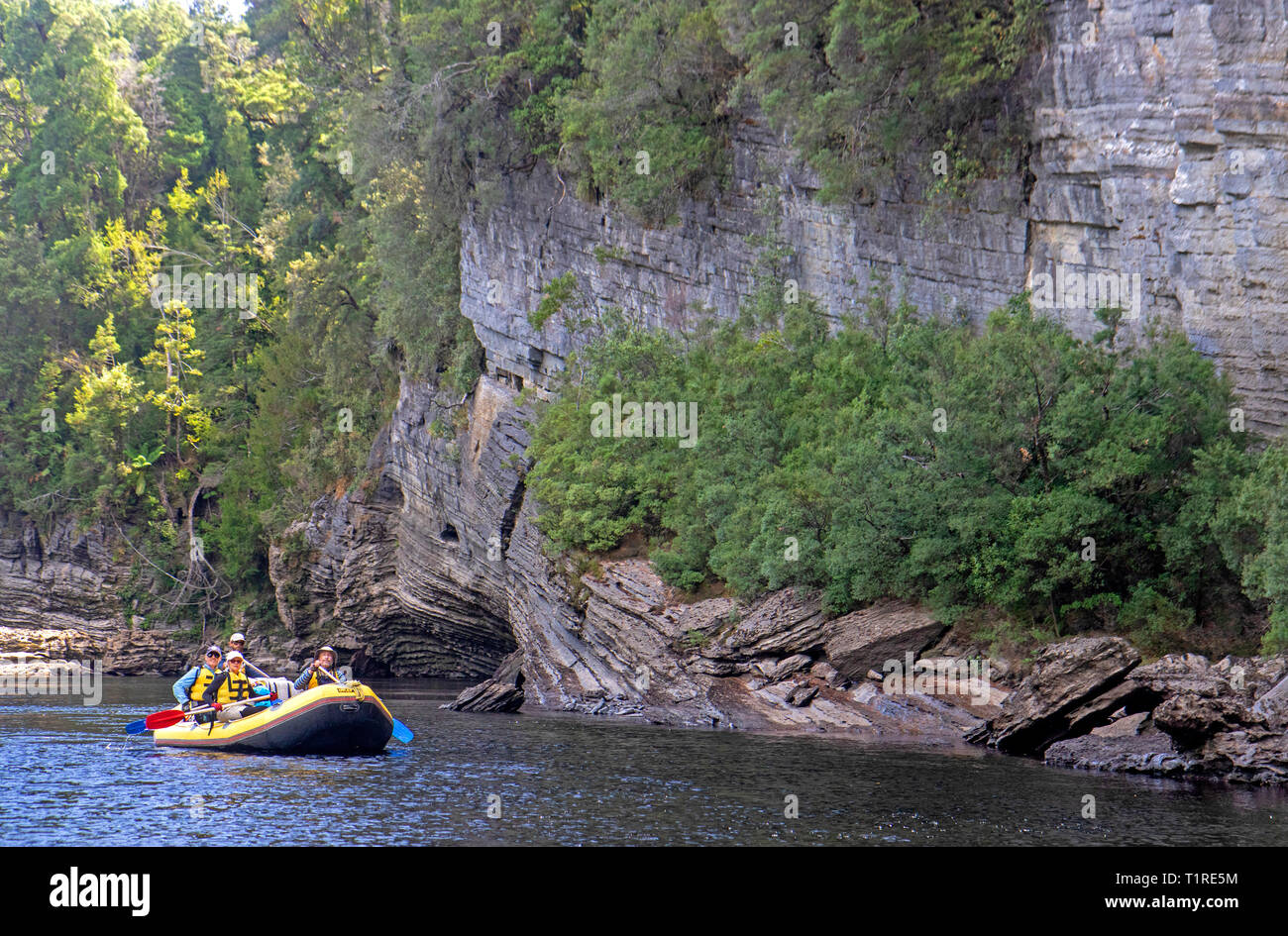 Rafting on the Franklin River Stock Photo - Alamy