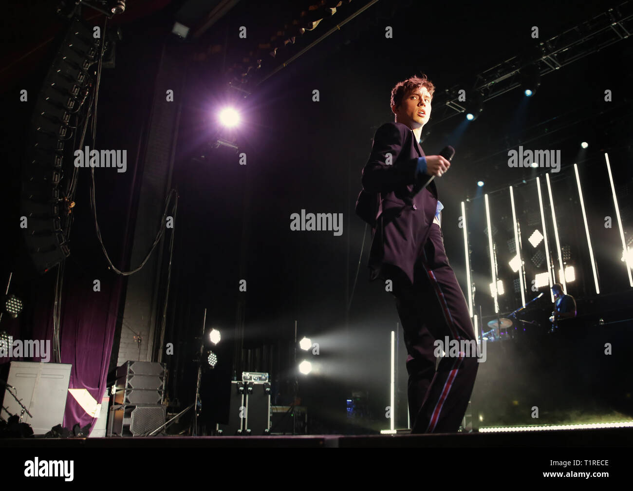 Troye Sivan performs at Manchester O2 Apollo Featuring: Troye Sivan ...