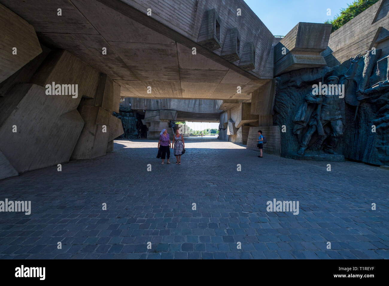 The Alley Of The Hero Cities in Kiev, Ukraine. A series of monumental ...