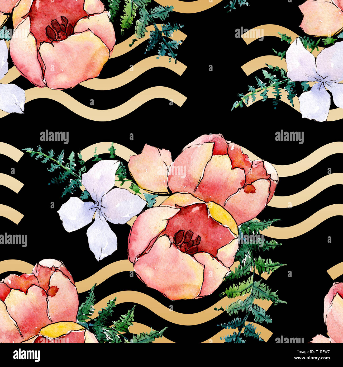 Bouquets floral botanical flowers. Wild spring leaf isolated ...