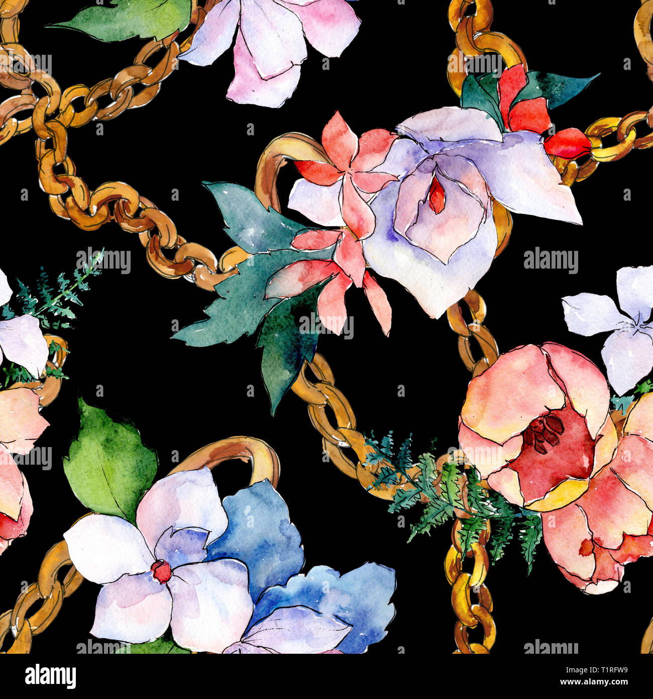 Bouquets floral botanical flowers. Wild spring leaf isolated ...