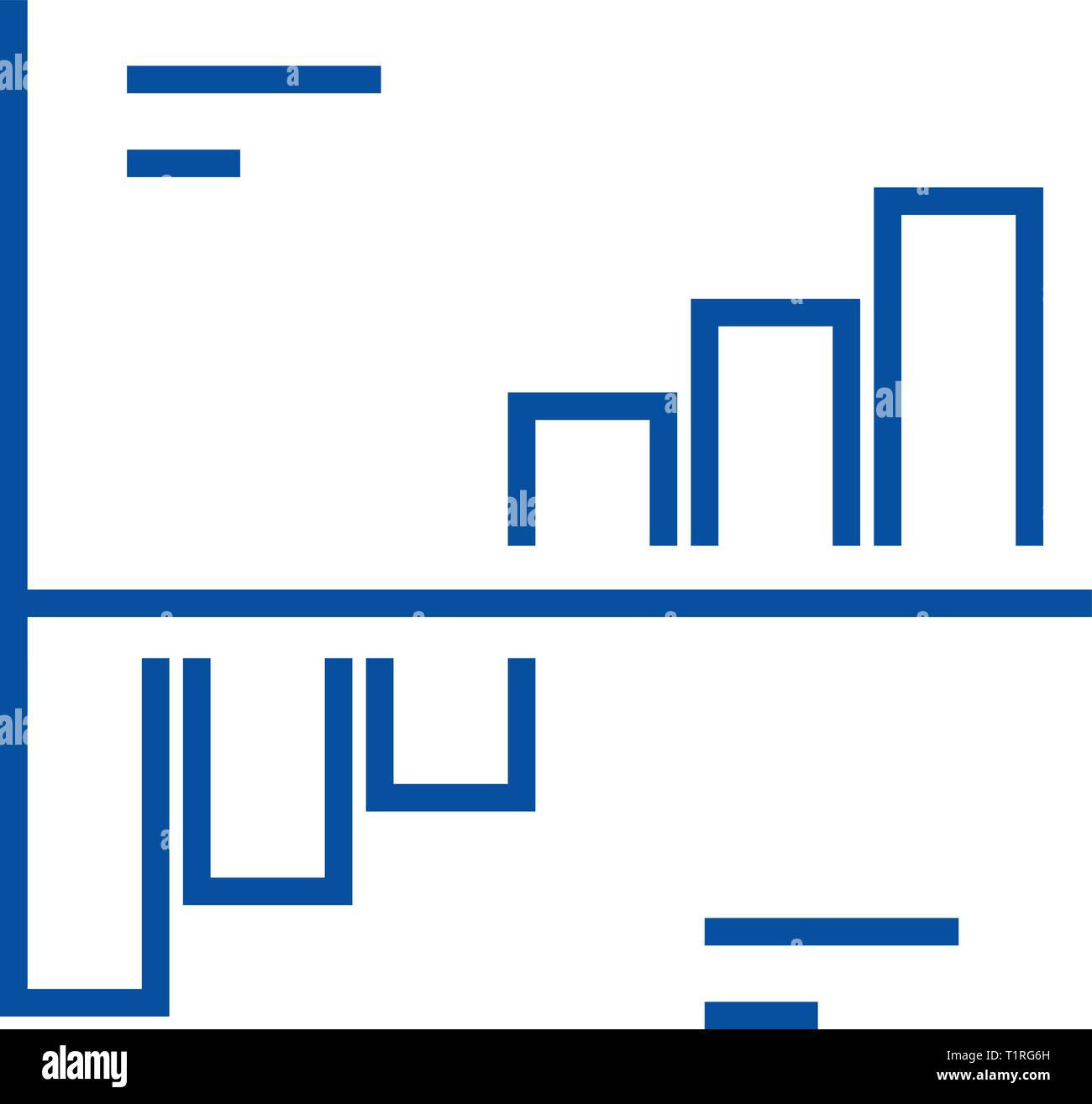 Phase plots line icon concept. Phase plots flat vector symbol, sign ...