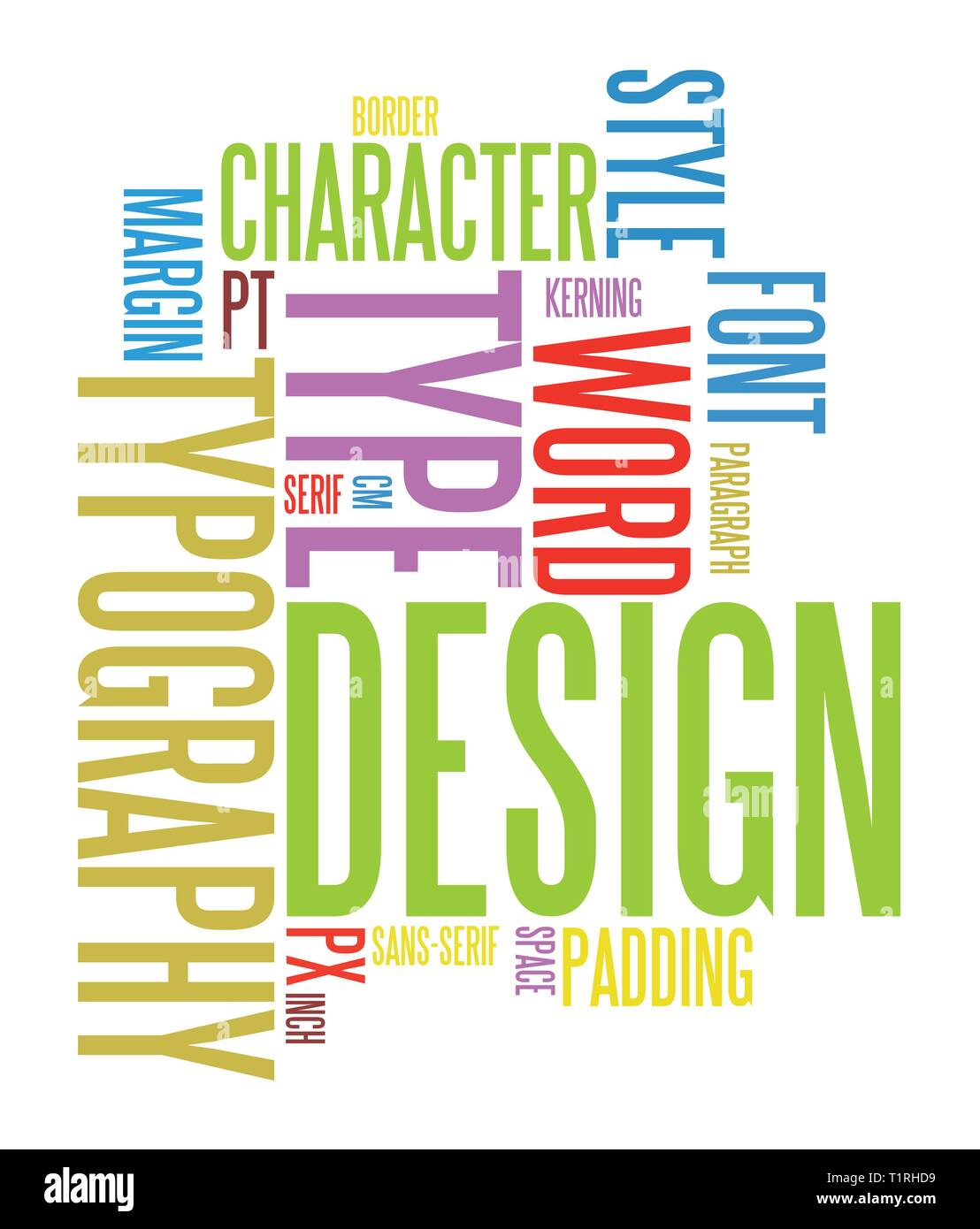 Colorful design and typography background Stock Vector Image & Art - Alamy