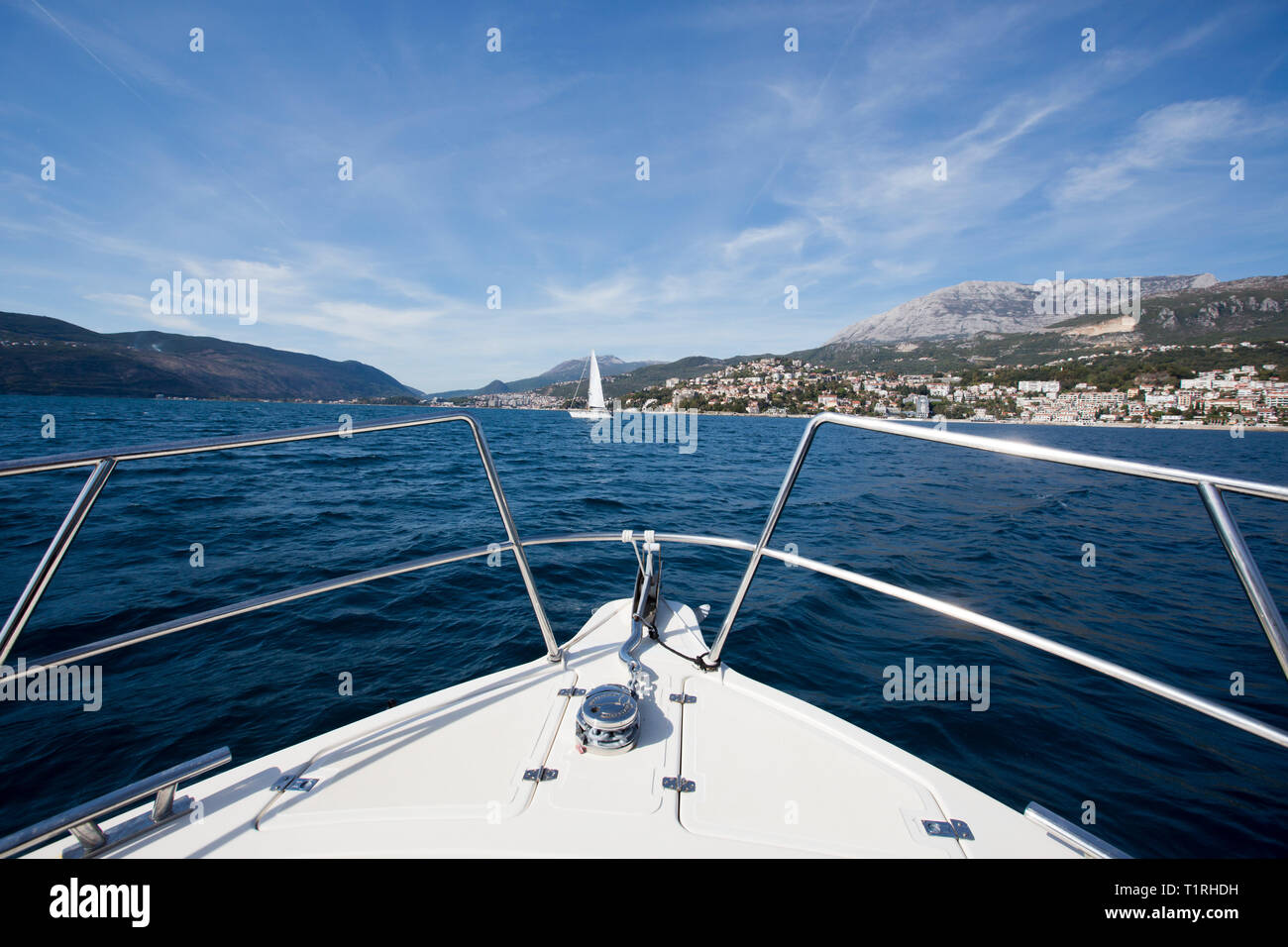 sailing in kotor Montenegro Stock Photo - Alamy
