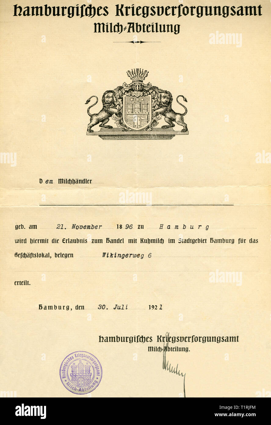 Germany 1918 food hi-res stock photography and images - Alamy