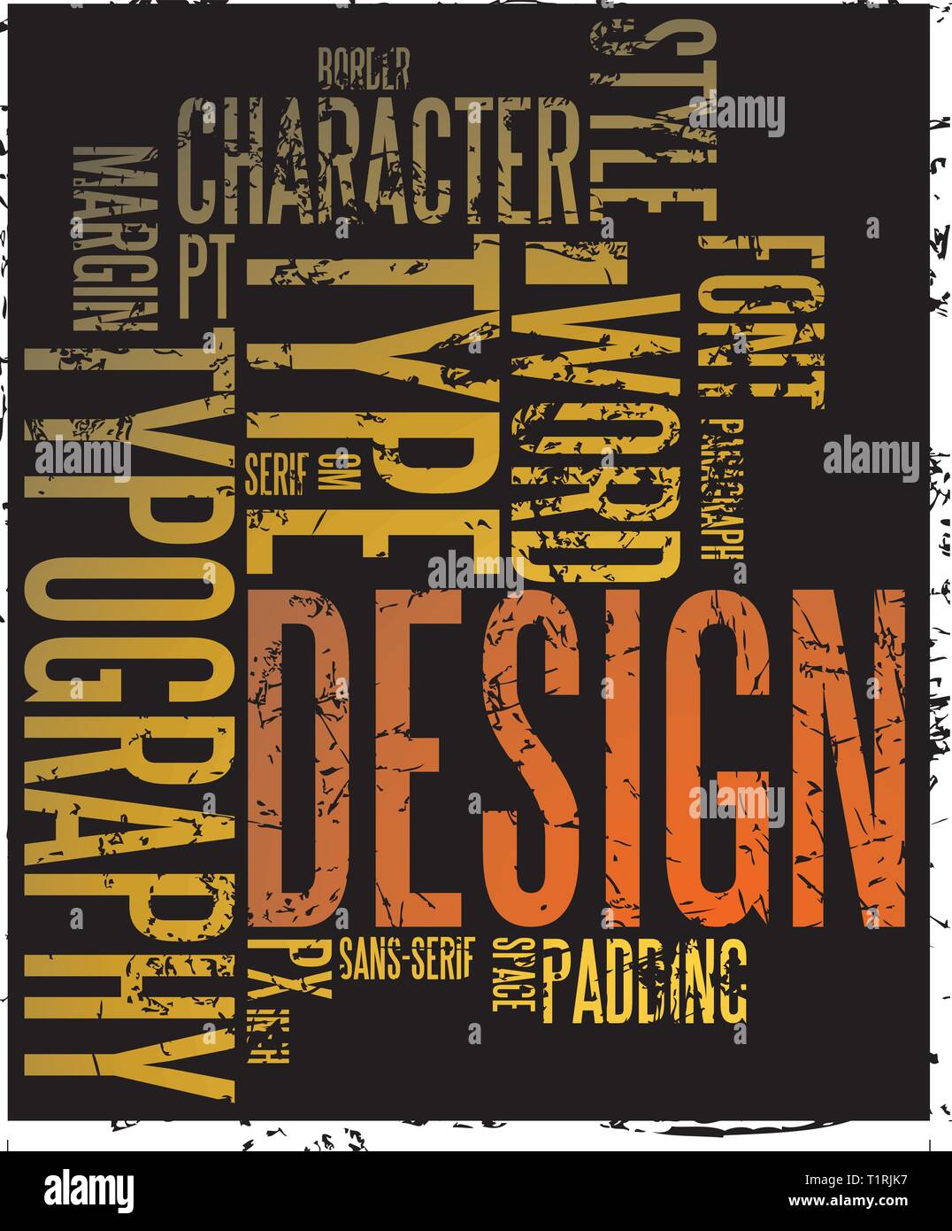 Grunge design and typography background Stock Vector Image & Art - Alamy